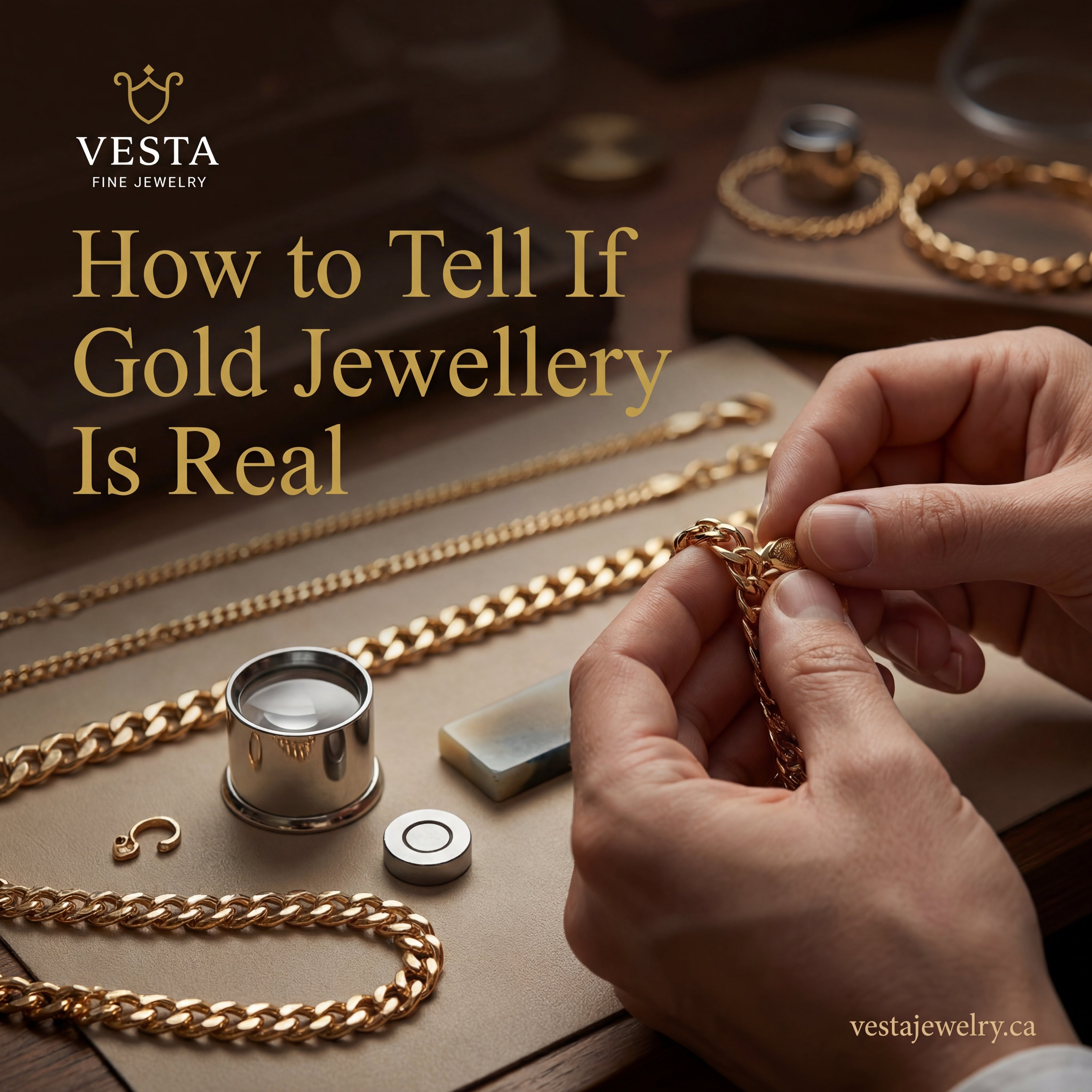 How to Tell if Gold Jewellery Is Real: Hallmarks, Stamps & Tips – Vesta ...